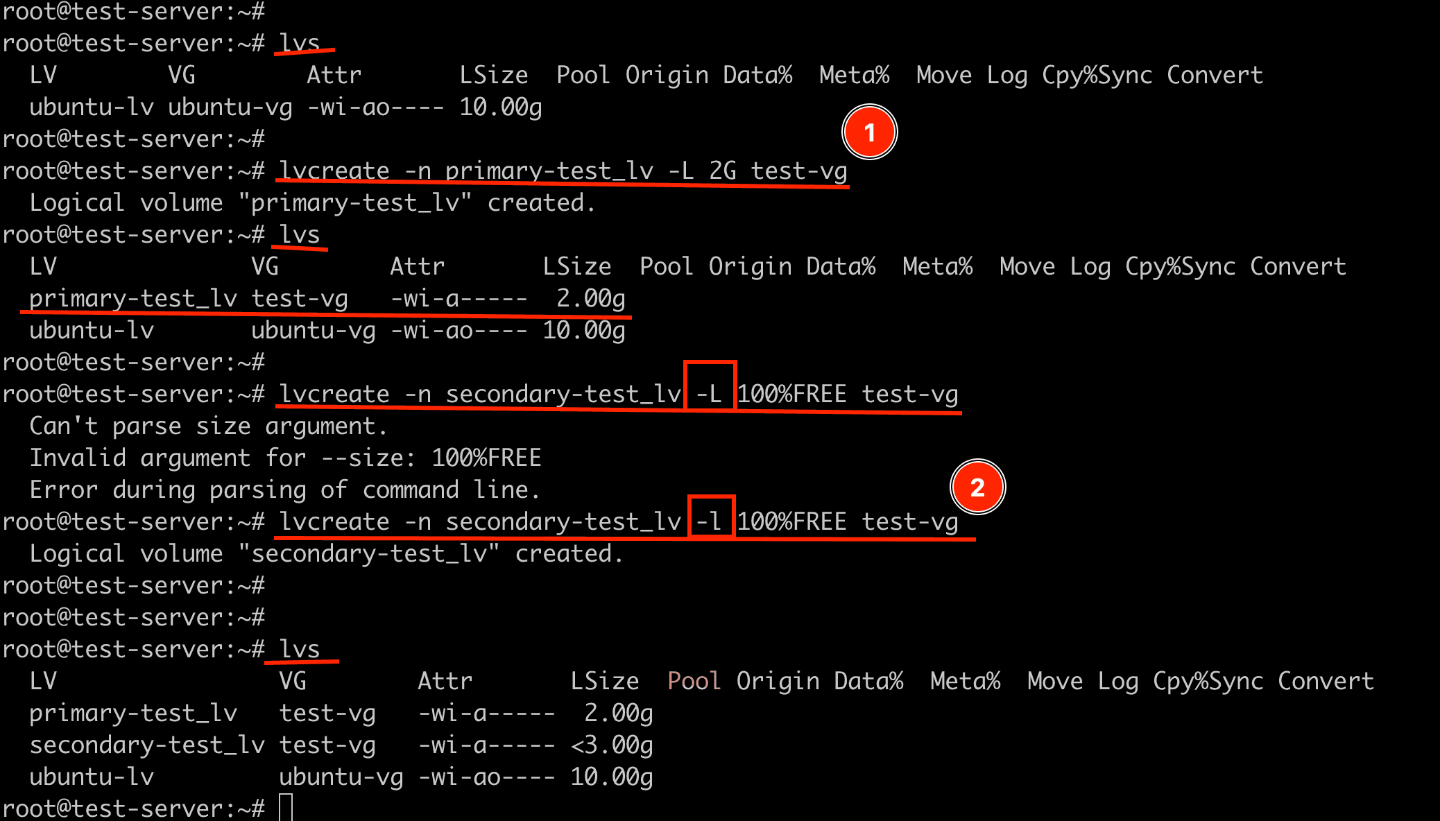 Creating LVM on ubuntu 22.04